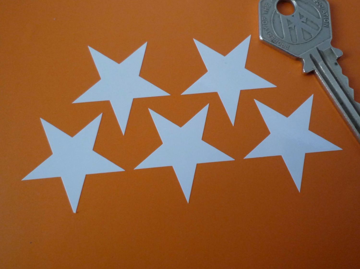 Reflective Star Stickers. Set of 17.