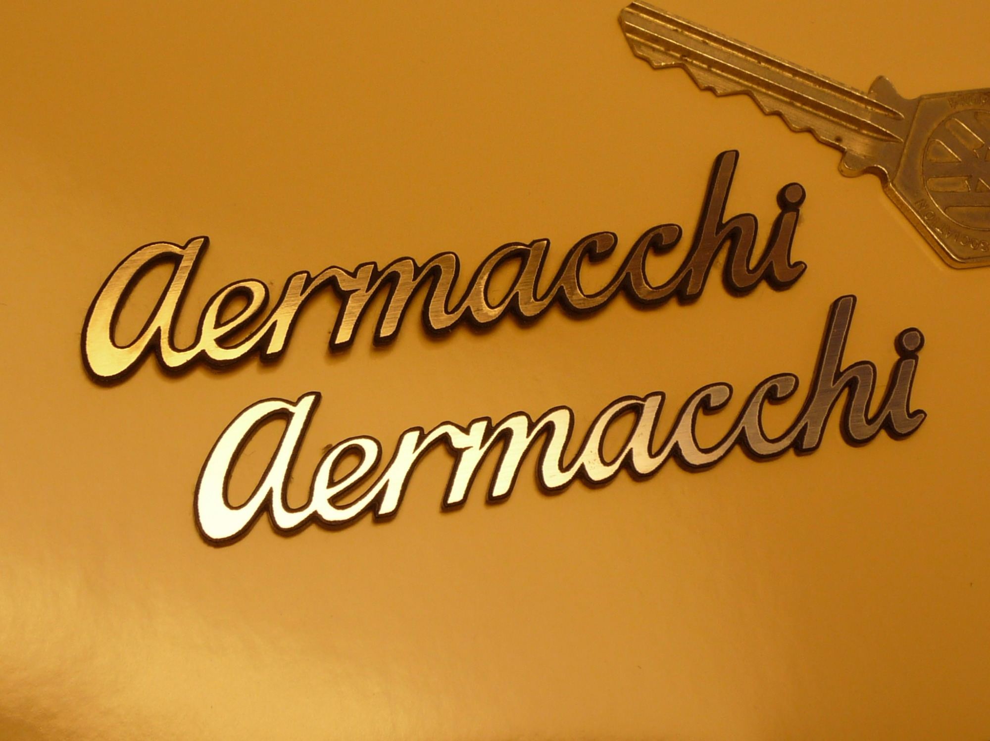 Aermacchi Harley Davidson Stickers. 7.5" Pair.