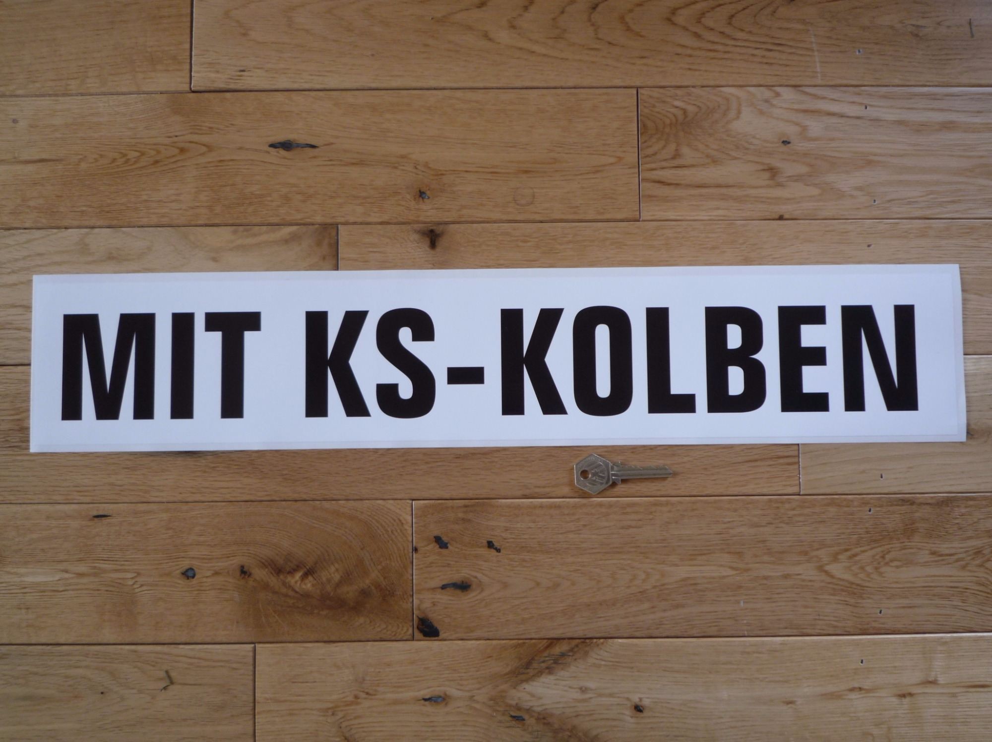 KS Pistons Dark Blue & White Square Stickers. 8" Pair.