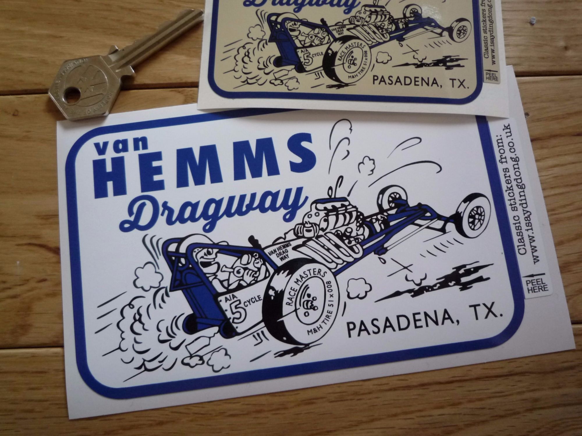 NHRA Championship Drag Racing Black Oblong Sticker. 6".