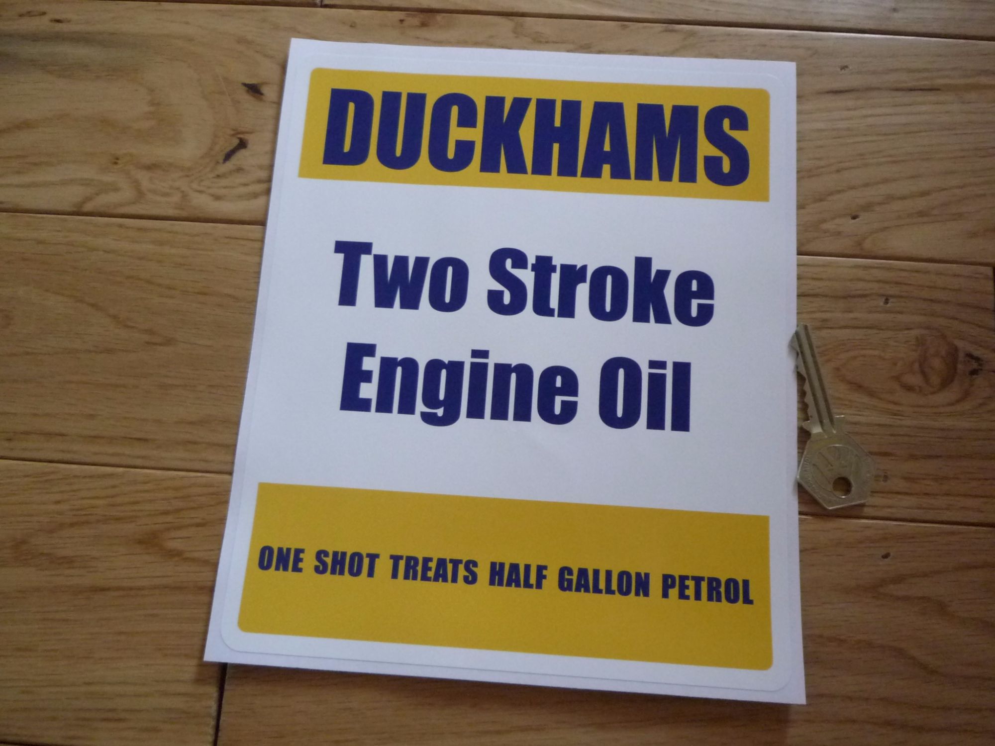 Esso Two Stroke Service Pump Engine Oil Style Sticker - 8" or 11"