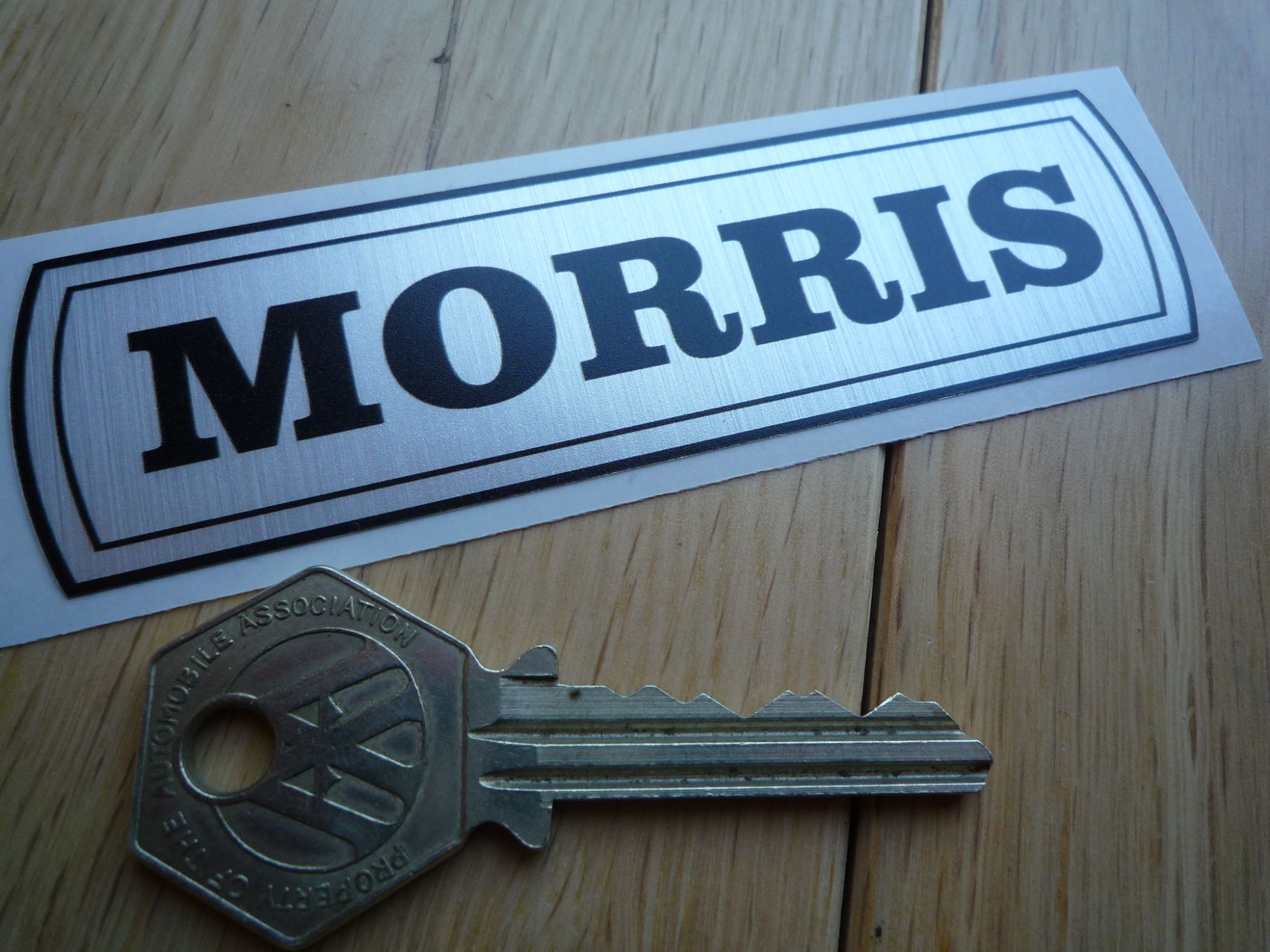 Innocenti Text Stickers. 63mm Pair.