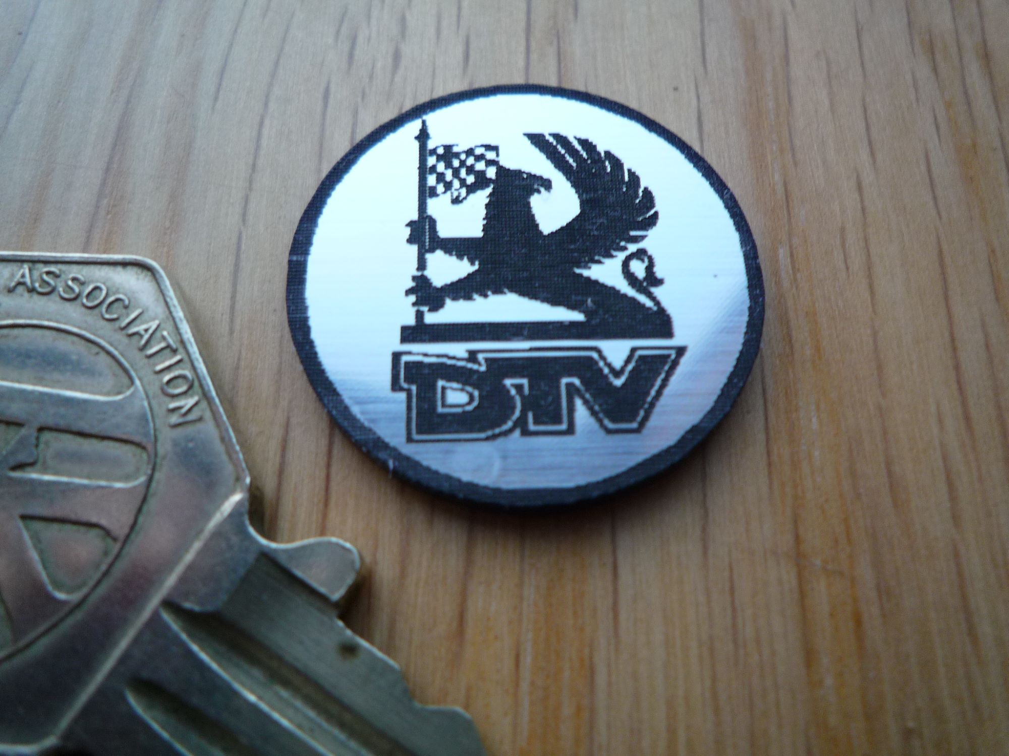 DTV Vauxhall Laser Cut Self Adhesive Car Badge. 4".