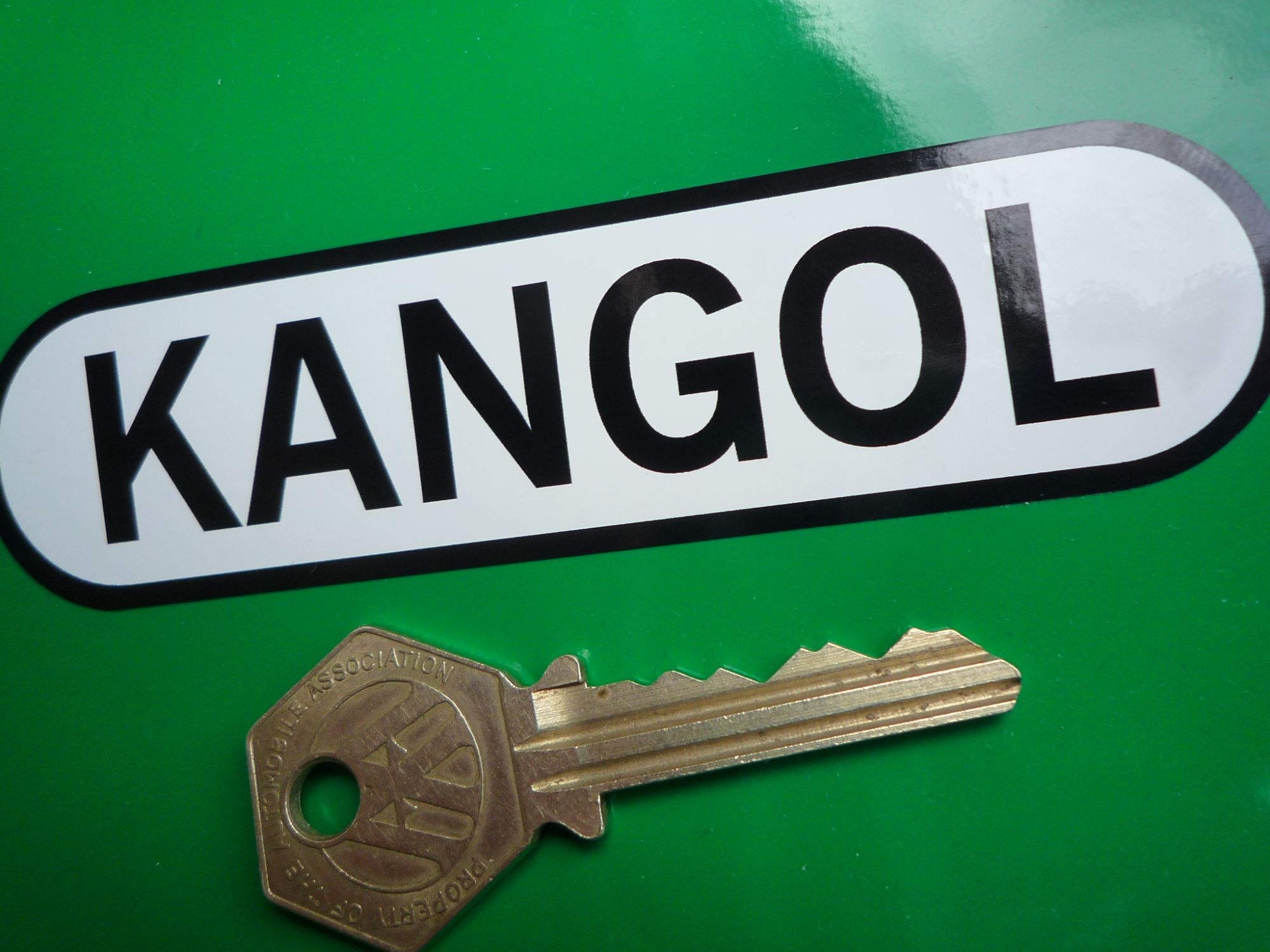 Kangol Helmets Later Style Shaped Sticker. 4"