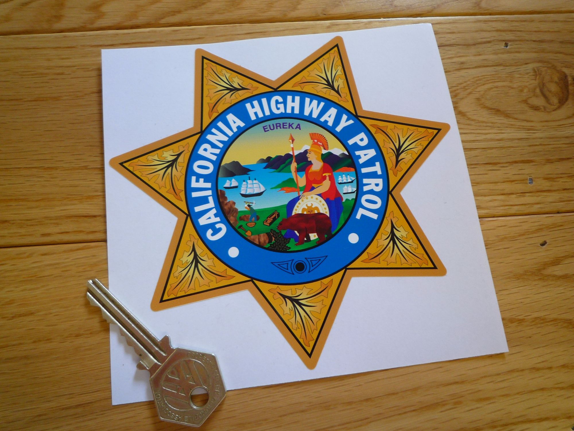 California Highway Patrol CHP Star Shield Police Car Truck Sticker 5 ...