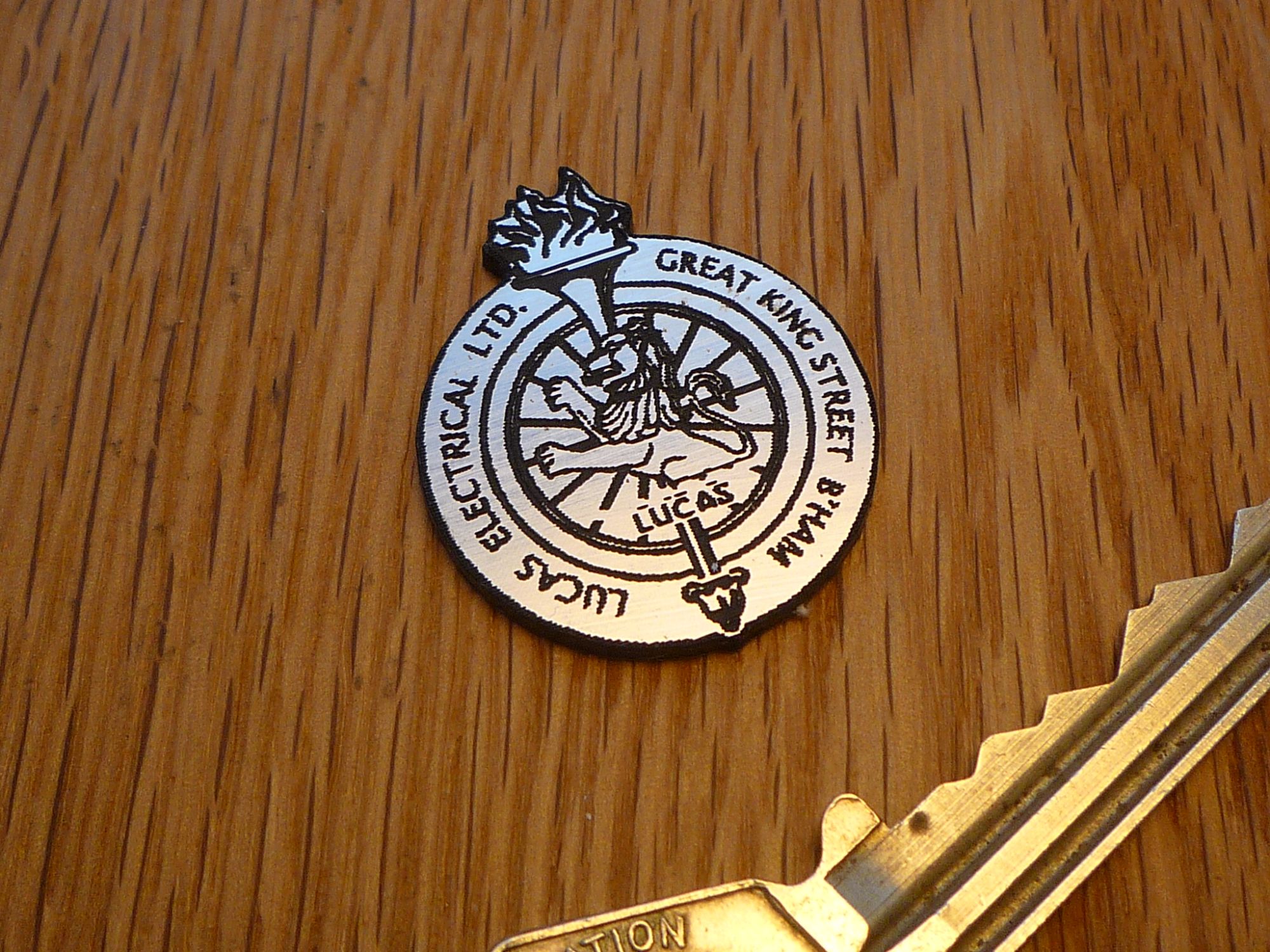 Piranha Electronic Ignition Oblong Sticker. 10".