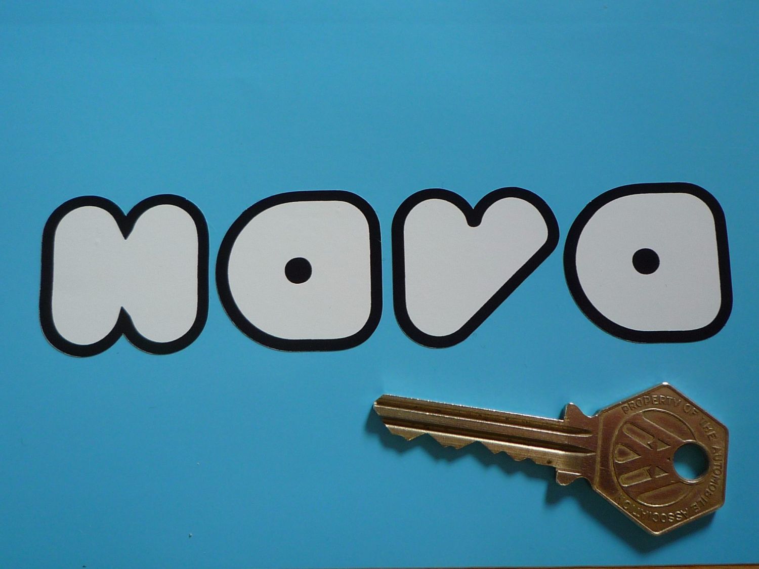 Nava Helmets Stickers. 2" Pair.