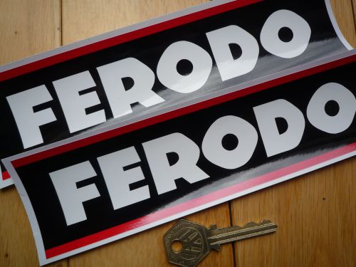 Ferodo Cut Vinyl Stickers. 4" Pair.