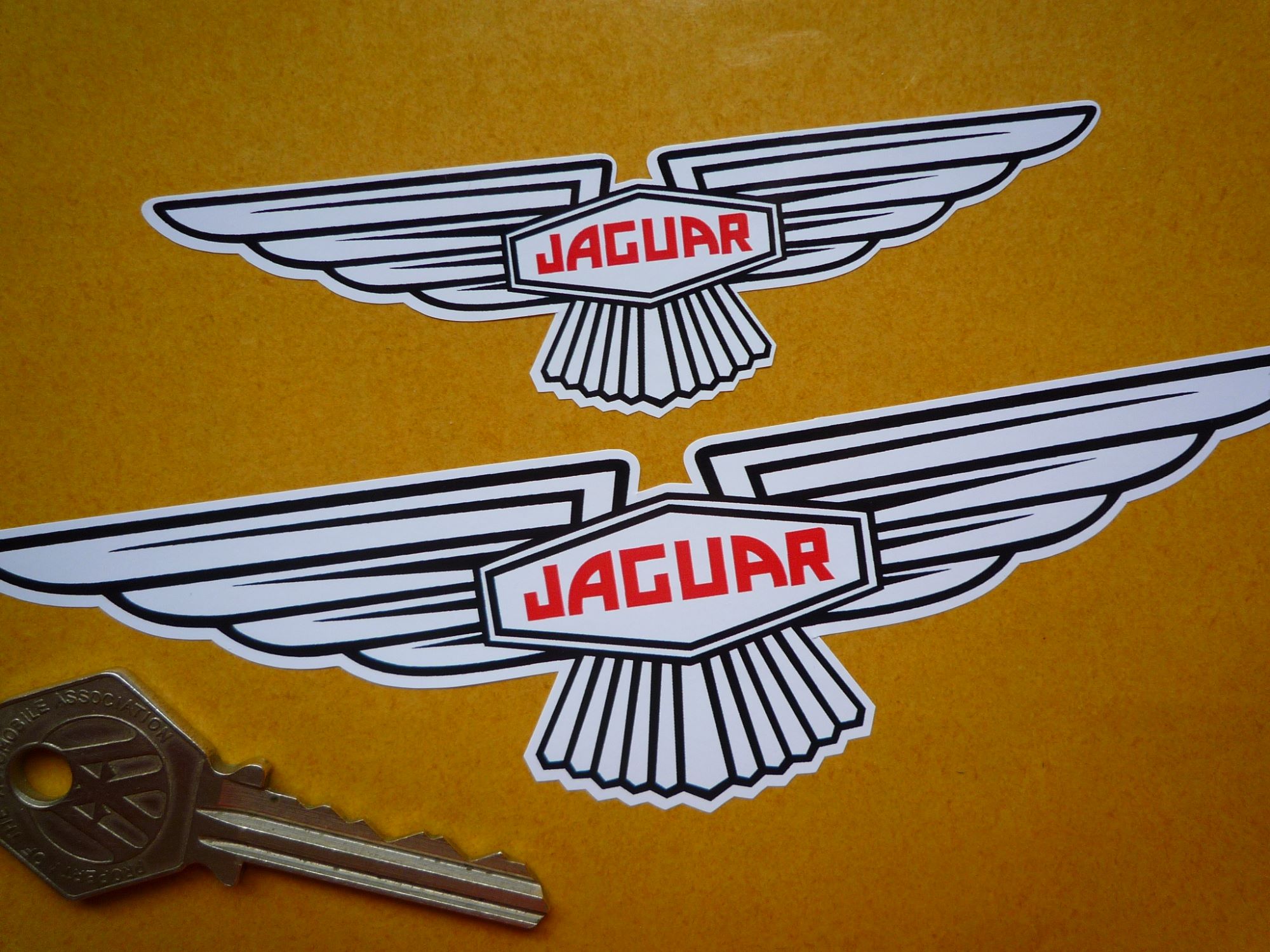 Royal Enfield Curved Winged Stickers. 2.75" Pair.