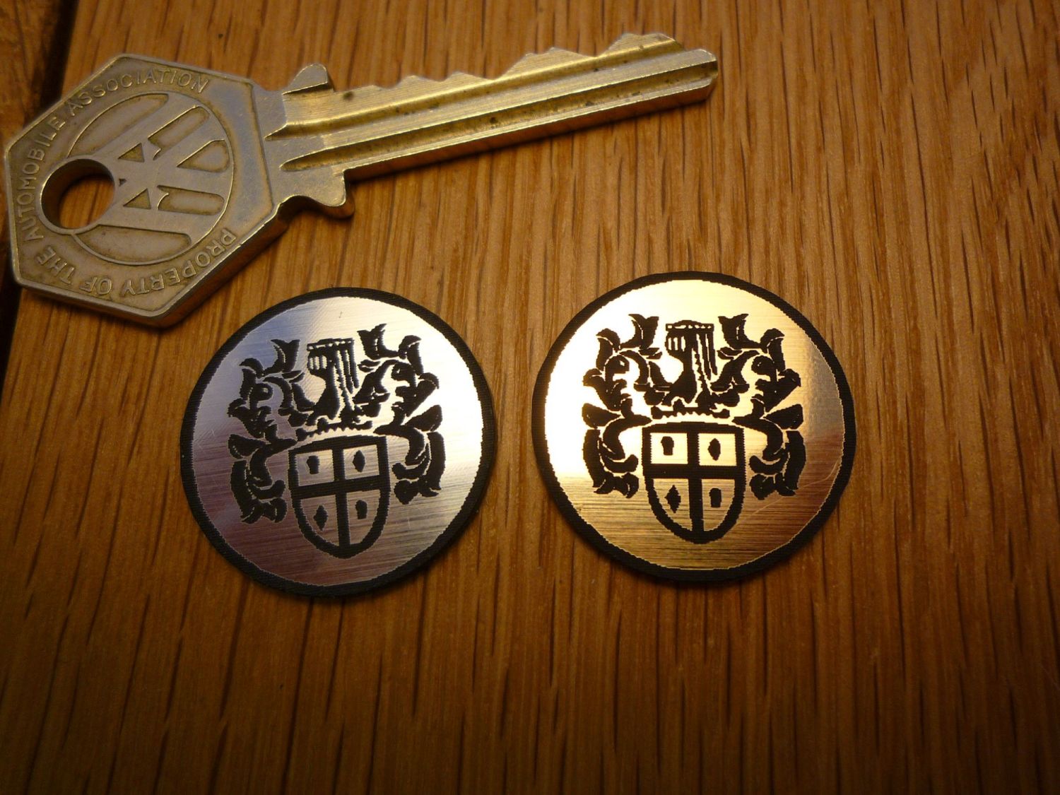 Continental Script Laser Cut Self Adhesive Car Badge. 145mm.