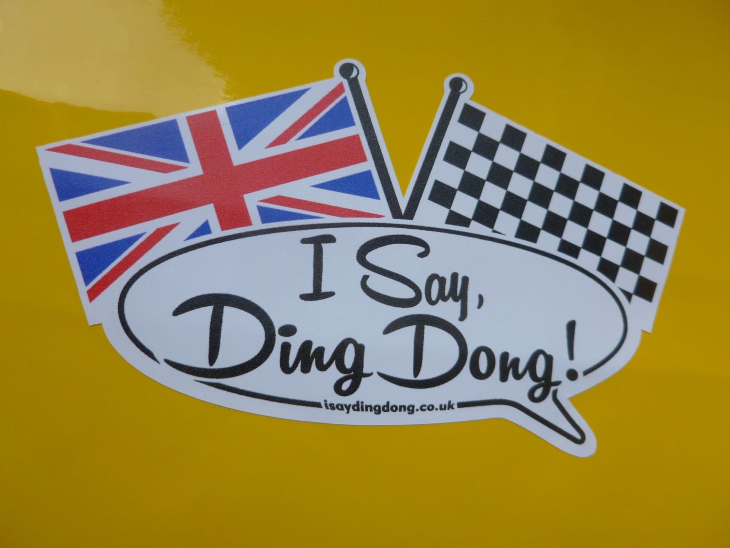 I Say Ding Dong Speech Bubble Stickers