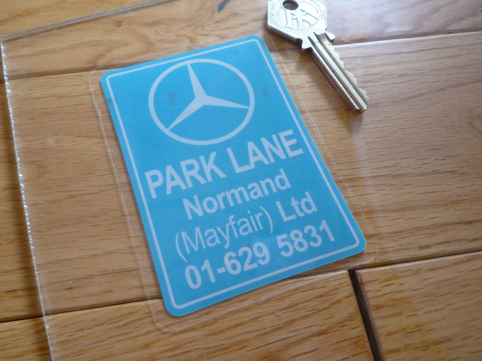 Normand Mercedes Benz Mayfair Dealers Window Sticker. No Phone Number ...