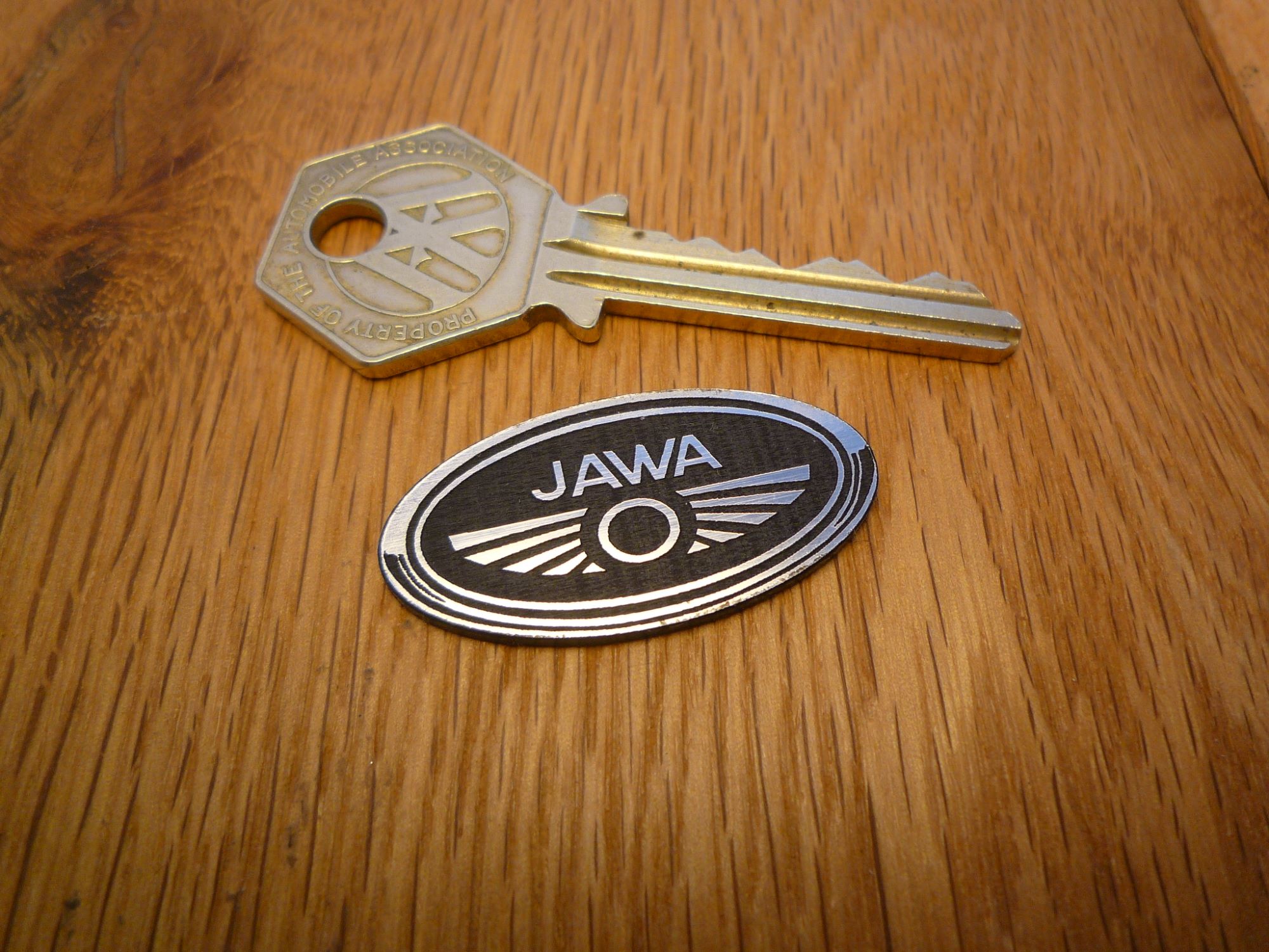 Jawa Winged Logo Style Laser Cut Self Adhesive Bike Badge. 3".
