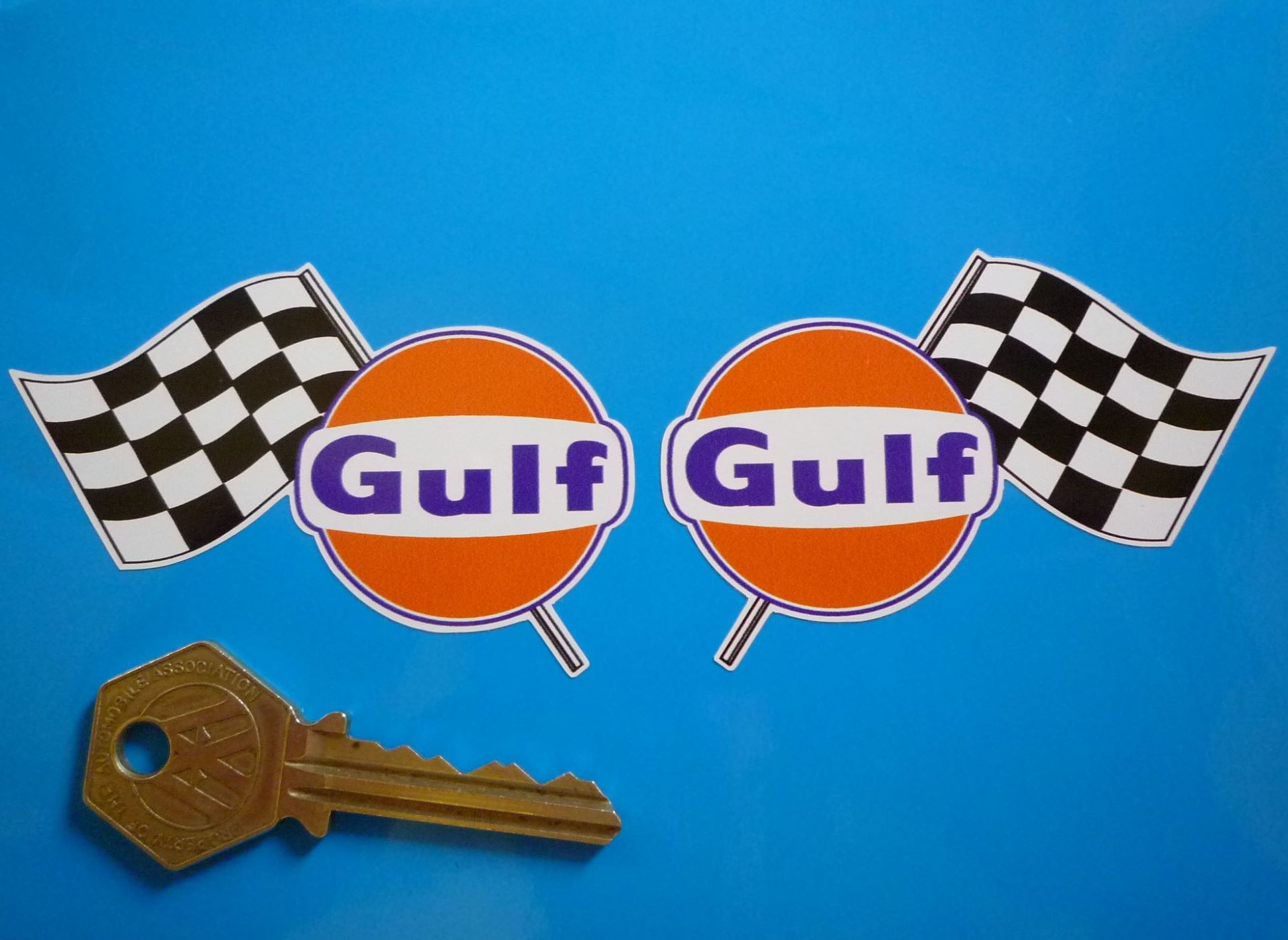 Gulf Body Stripe & Logo Sticker - 43"