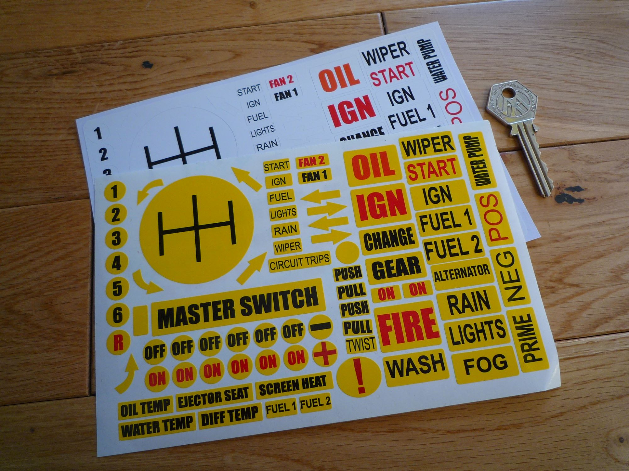 Stack Triple Stack Stickers. 3" or 2" Pair.