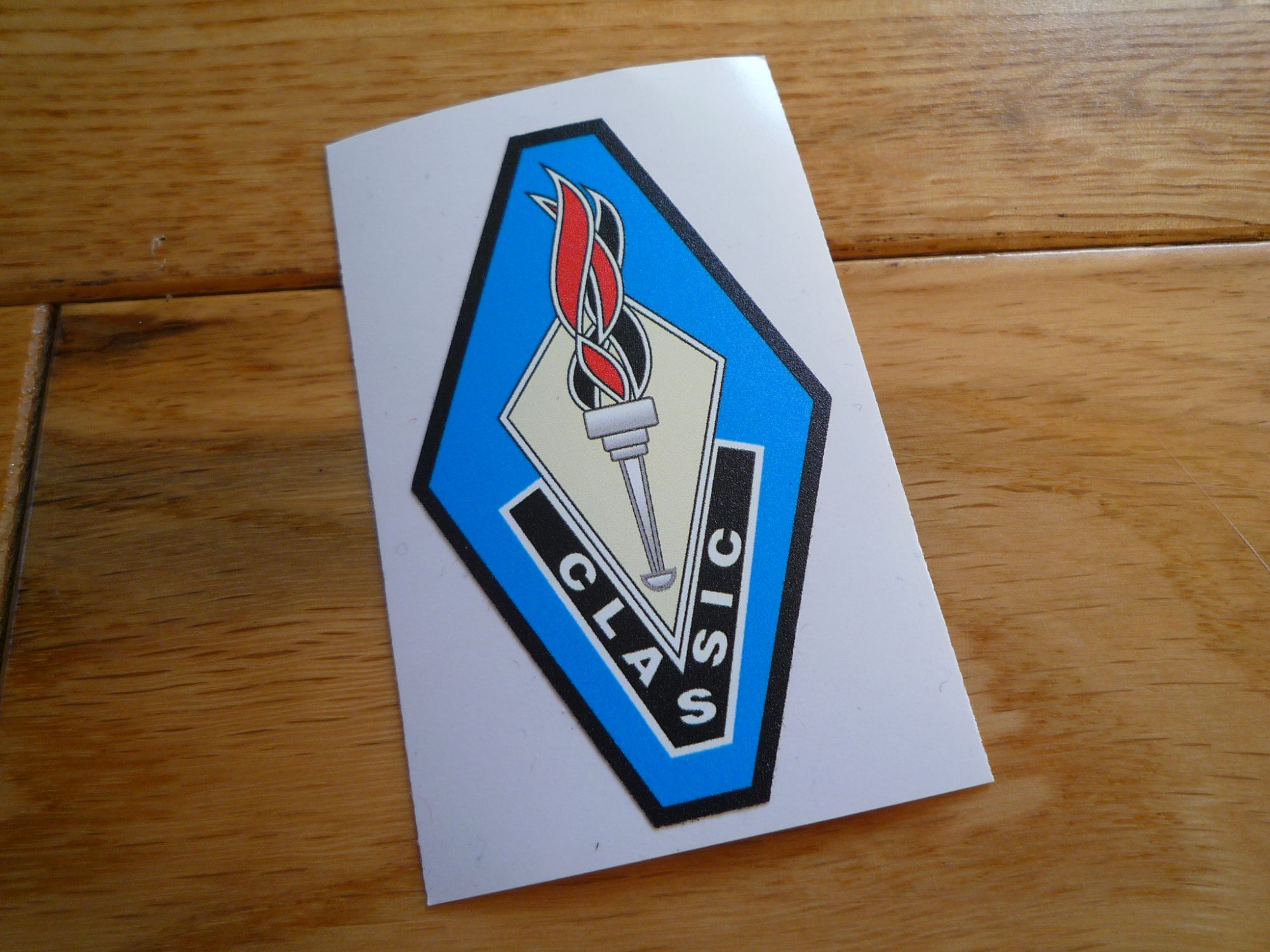 ZF Friedrichshafen Blue & White Stickers. 1.5" or 4" Pair.