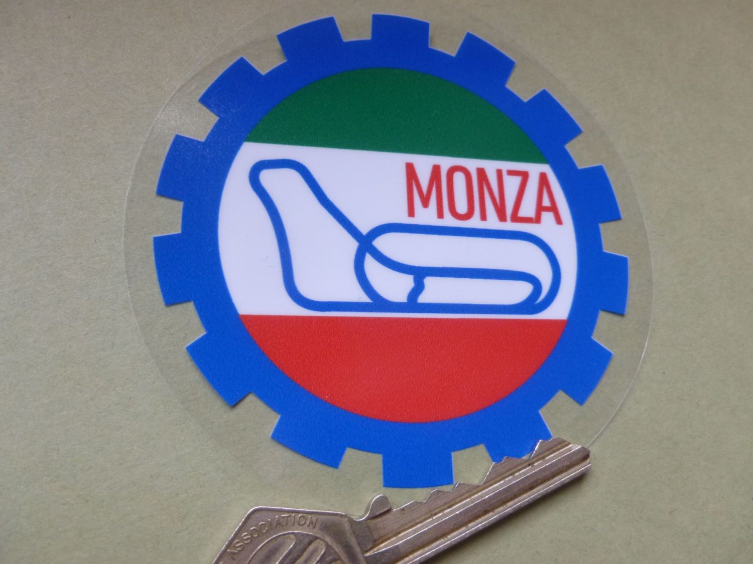 Monza Watsonian Sidecar Stickers. 7" Pair.