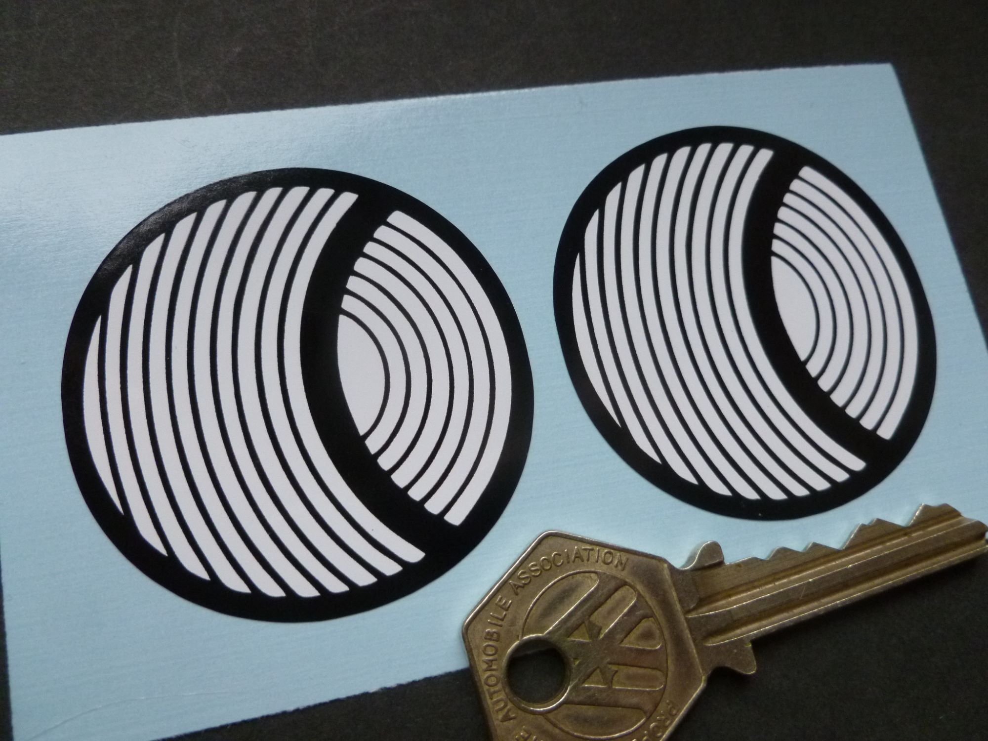 Solar Productions Circular Sticker. 3". Steve McQueen LeMans etc.