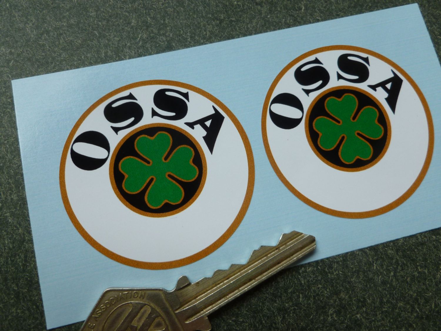 OSSA Winged Helmet Sticker. 3.5".