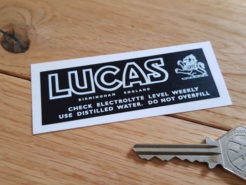 Lucas Car Batteries - I Say Ding Dong Shop - Buy Stickers, Decals ...