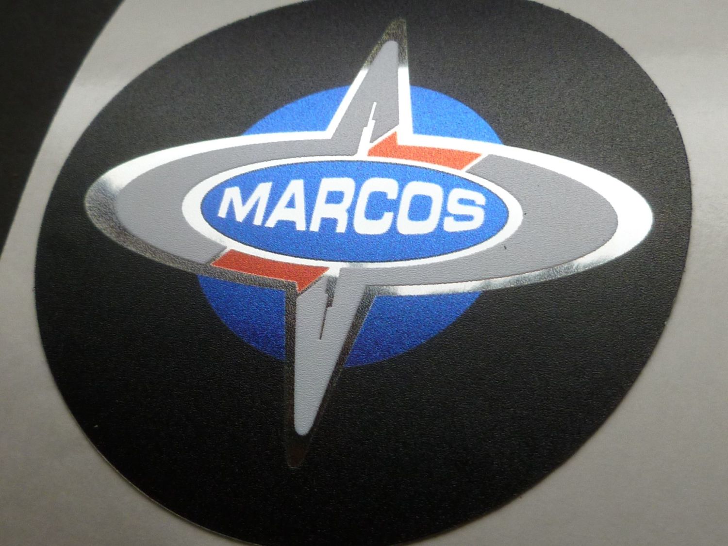 Marcos Circular Self Adhesive Car Badge 14mm