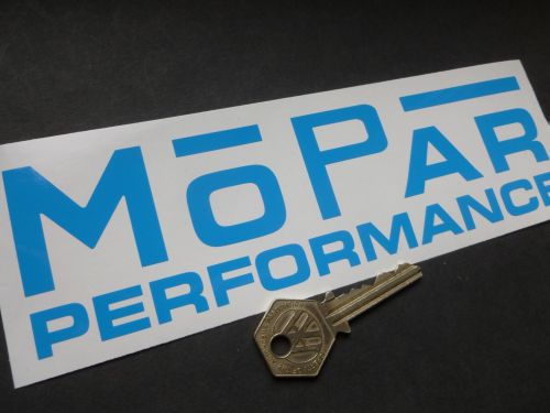 Mopar Performance Cut Vinyl Stickers. 8" Pair.