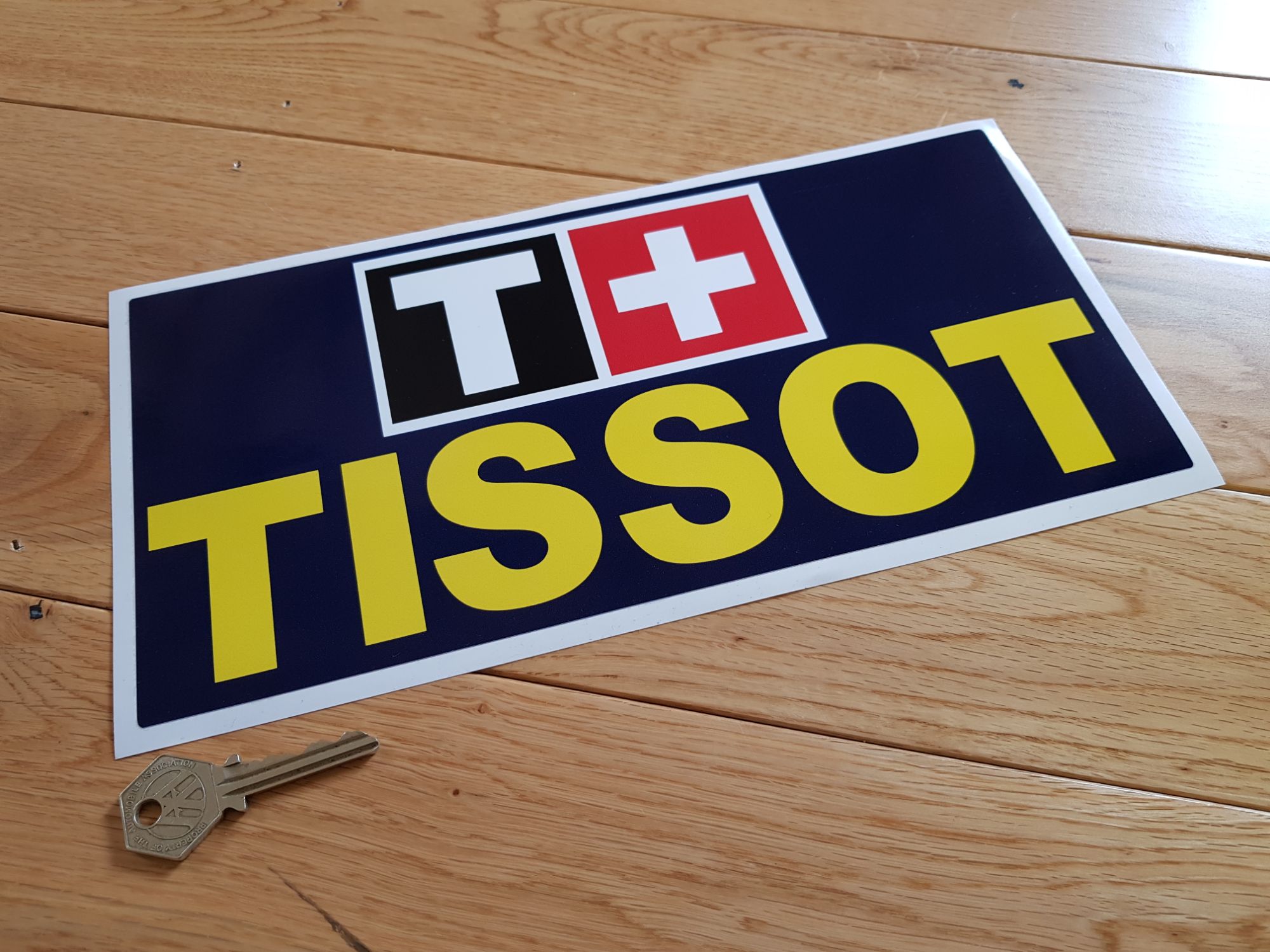 Swiss Flag Oblong Stickers. 33mm Pair.