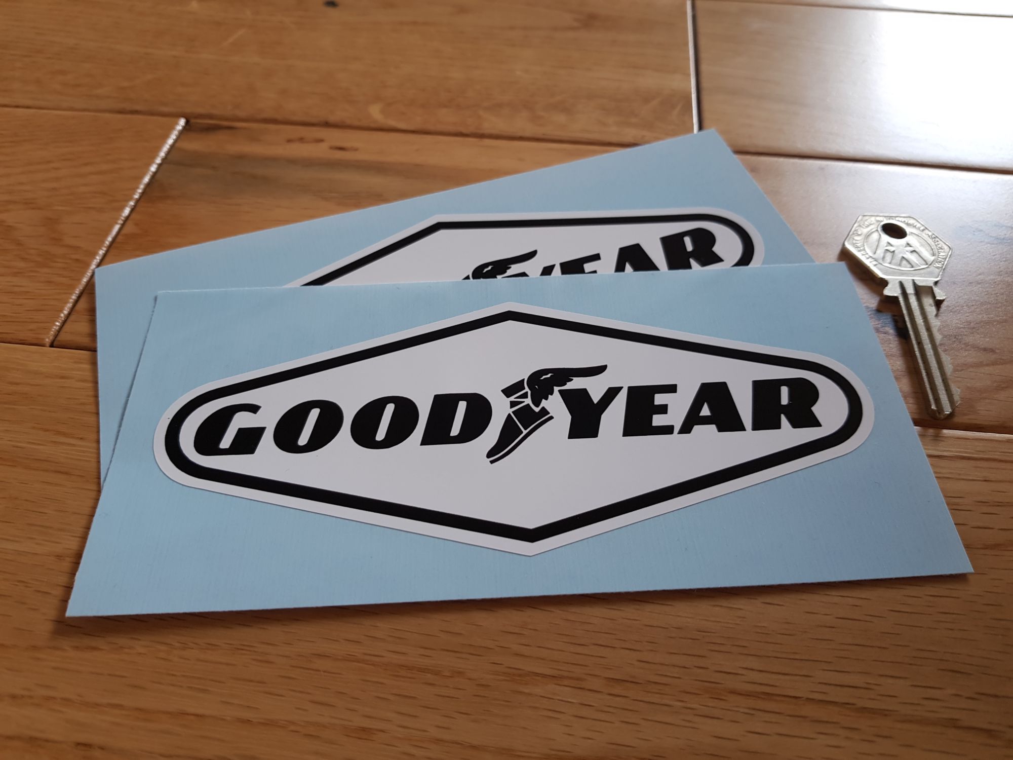 Mobil Gas Station Stickers. Set of 4. 60mm.