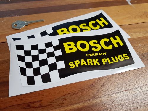 Bosch Equipment Competition Arrow Head Style Stickers. 8" or 13" Pair.