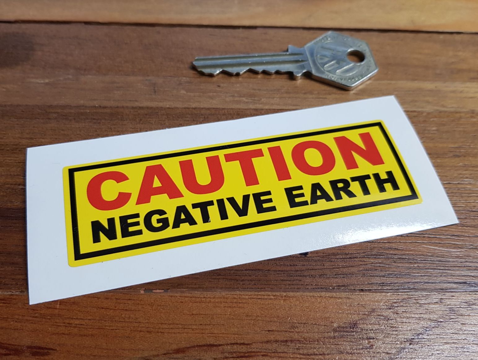 Positive Earth + Stickers. 2" Pair.