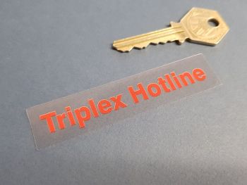 Triplex Laminated Red & Clear Window Sticker - 70mm