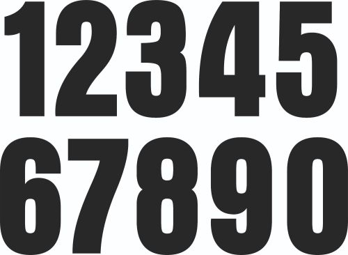 Self Adhesive Number & Letter Stickers