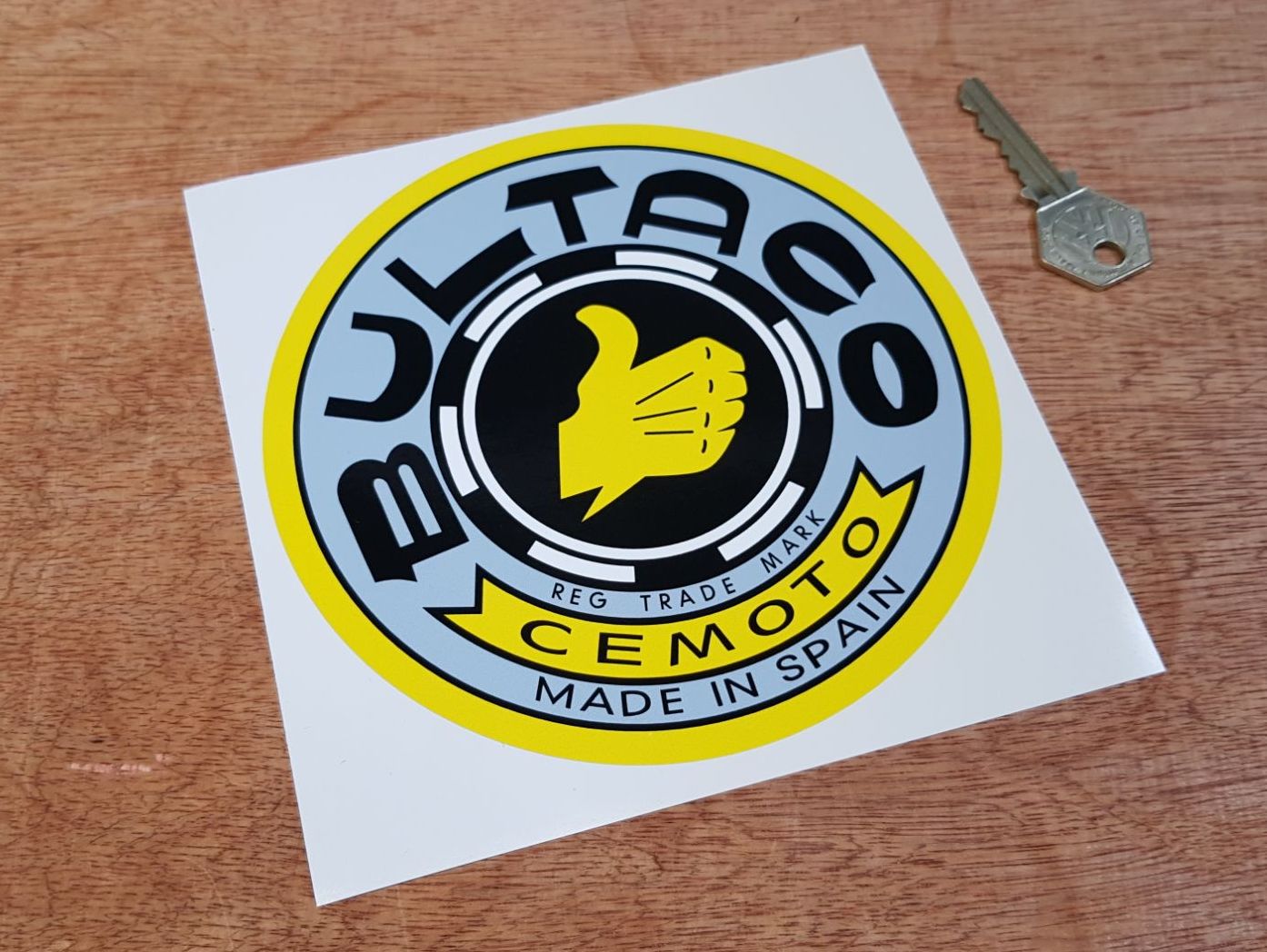 Bultaco Pursang Sidepanel Sticker 85mm
