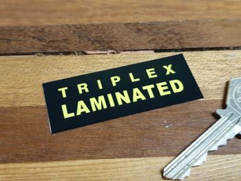 Triplex Laminated Red & Clear Window Sticker - 70mm