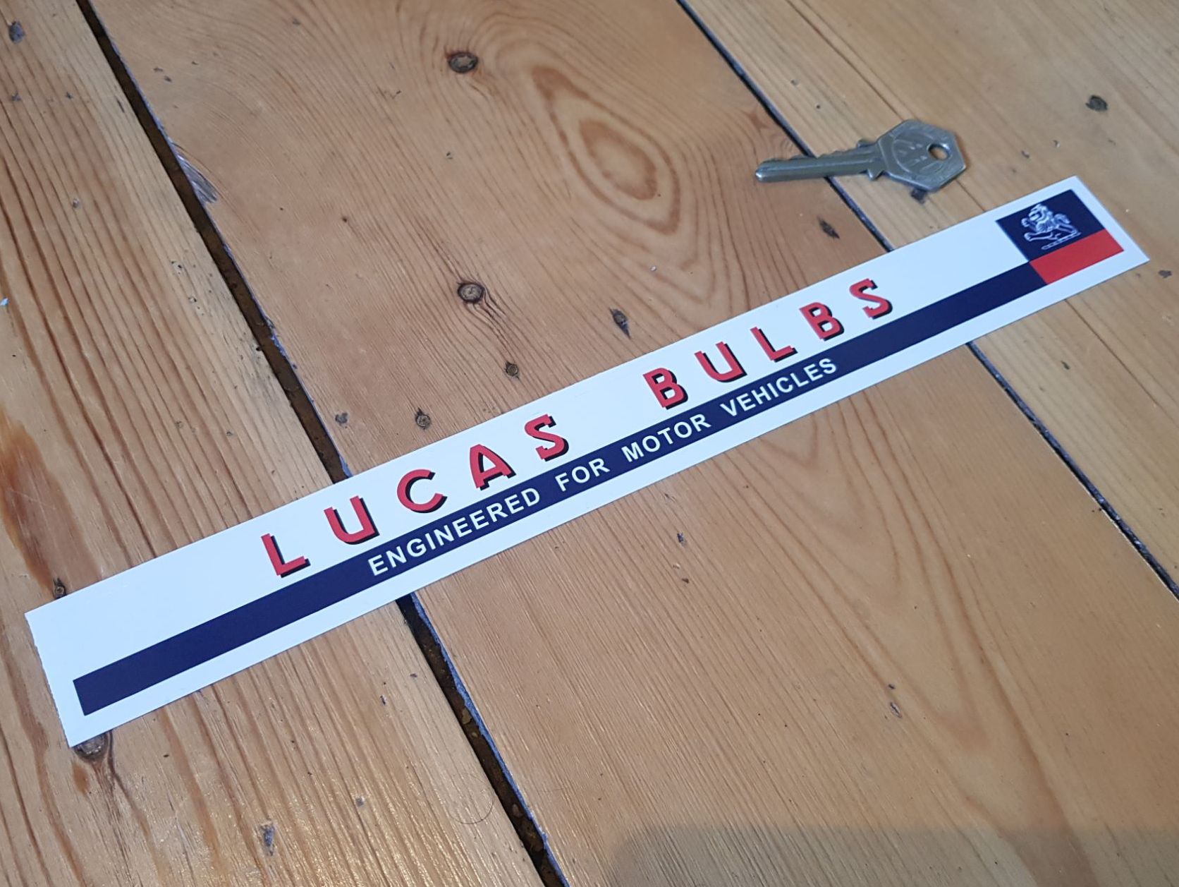 Lucas Batteries Shelf Edge Sticker 12"