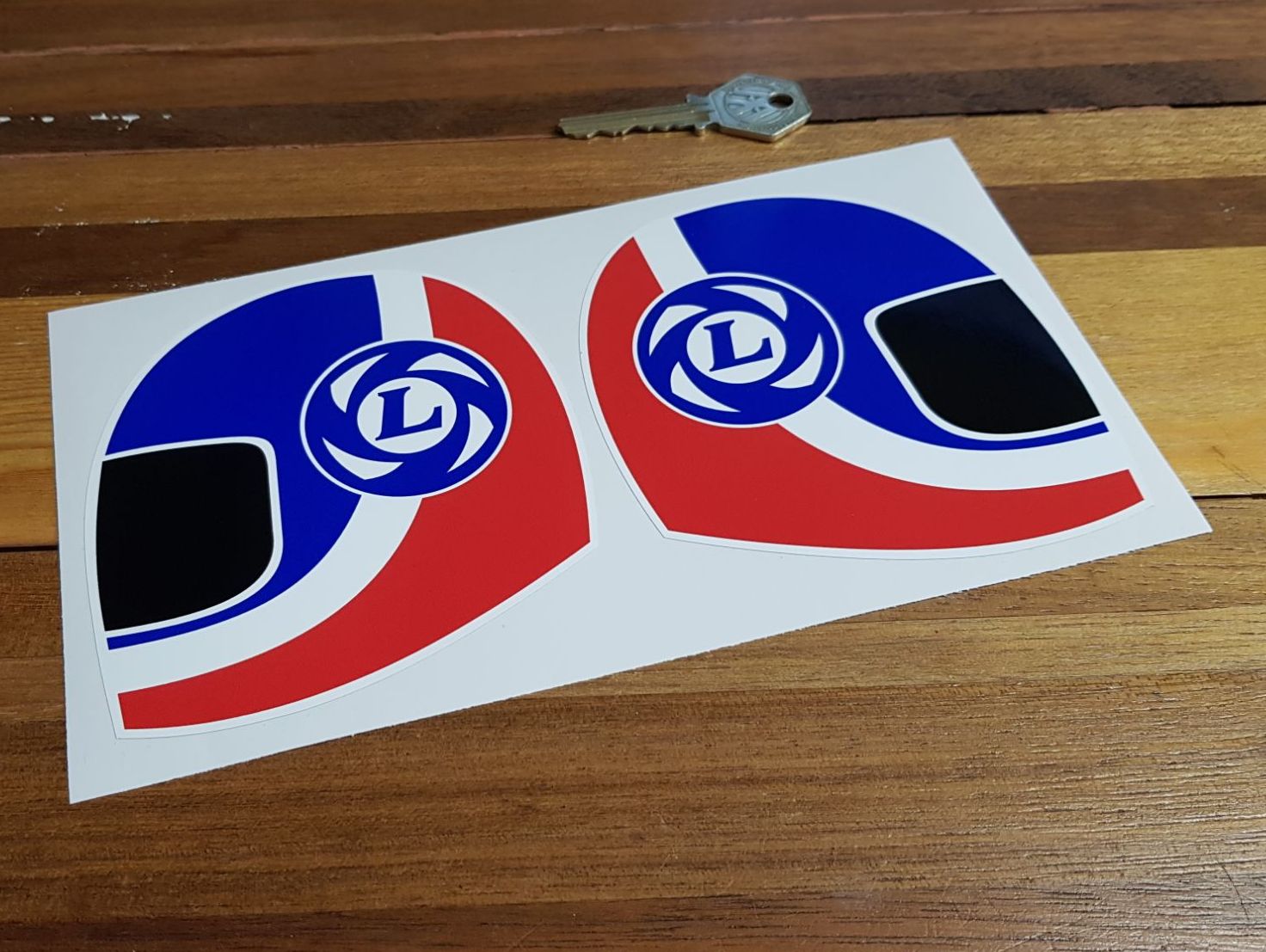 BMC Style Seat Belts Lift Shaped Stickers - Style 2 - Various Sizes - Pair