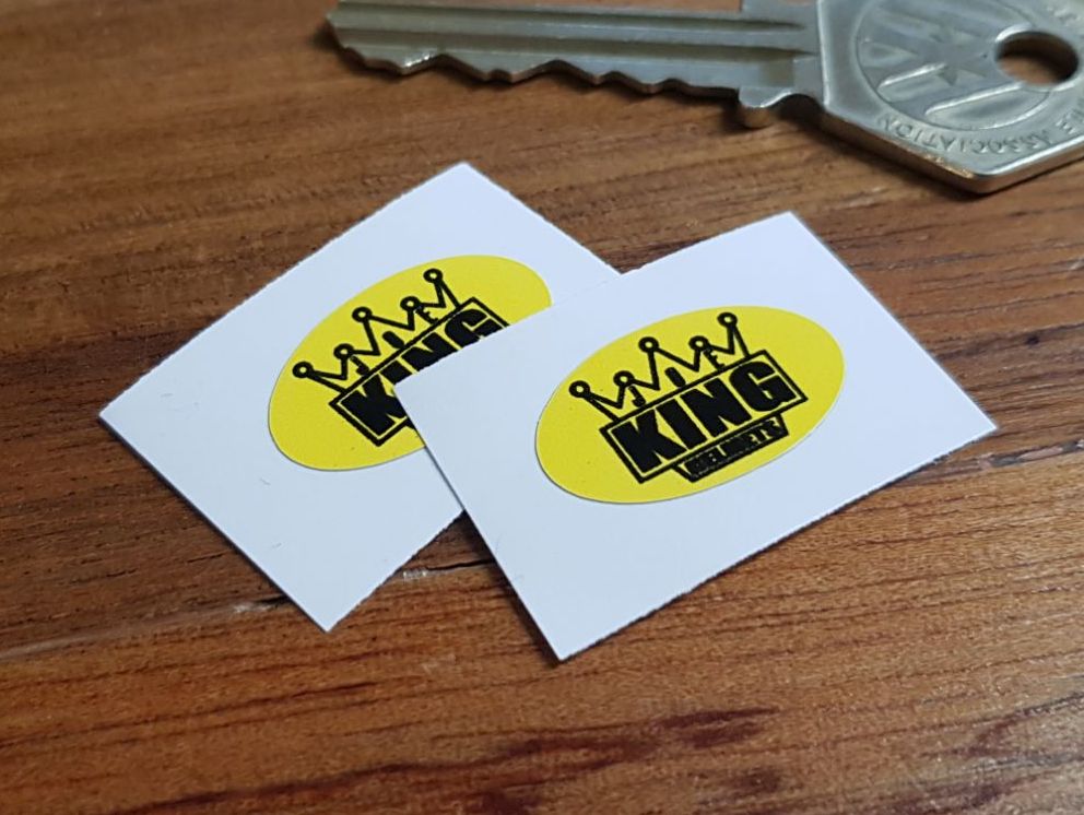 JOE KING Helmets Oval Stickers 23mm Pair