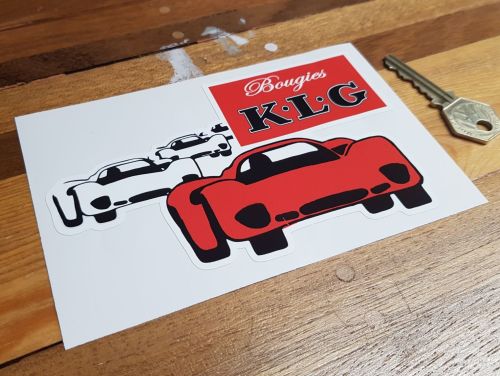 K.L.G Sparking Plugs Stickers 110mm Pair