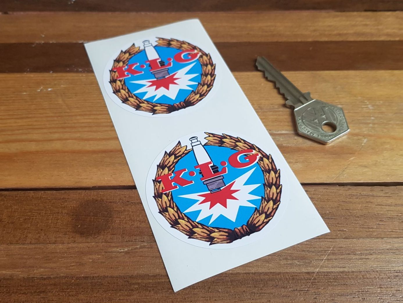 Stromberg Spark Plug Stickers - 3.25" Pair