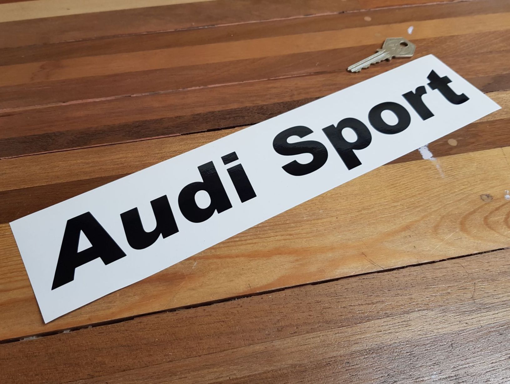 Audi Cut Vinyl Red Oval Sticker. 17.5".