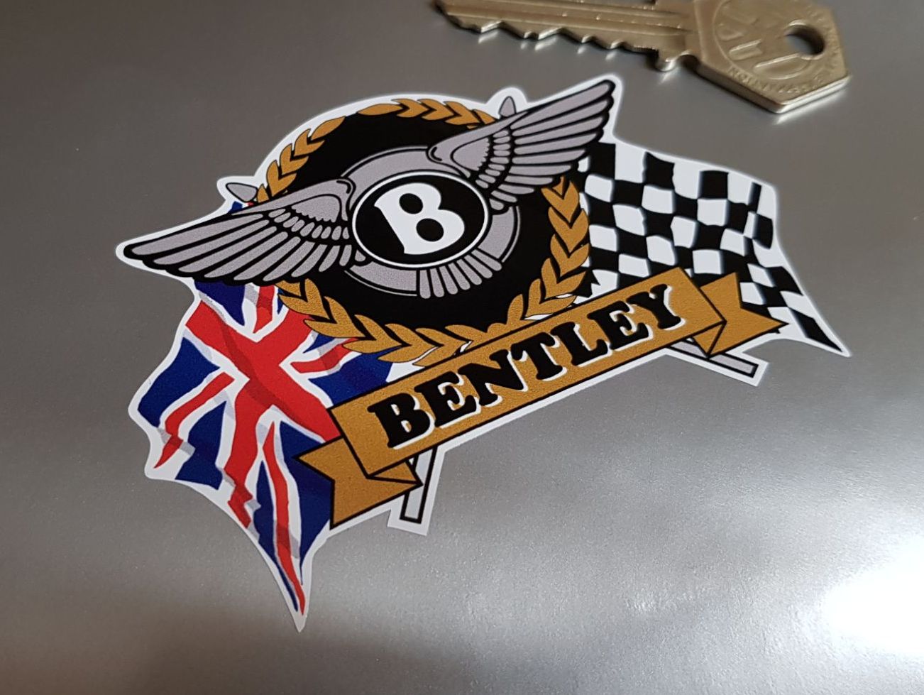 Bentley Winged Logo Stickers. 3" Pair