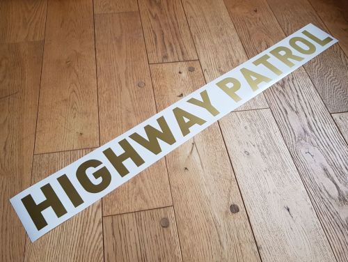 California Highway Patrol Star Shield Car Sticker - Gold Metallic Style ...