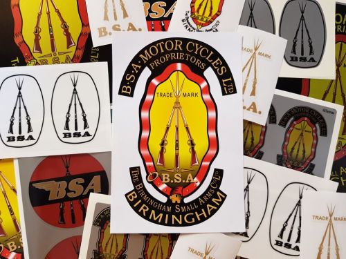 BSA Birmingham Small Arms Company Stickers - Page 2
