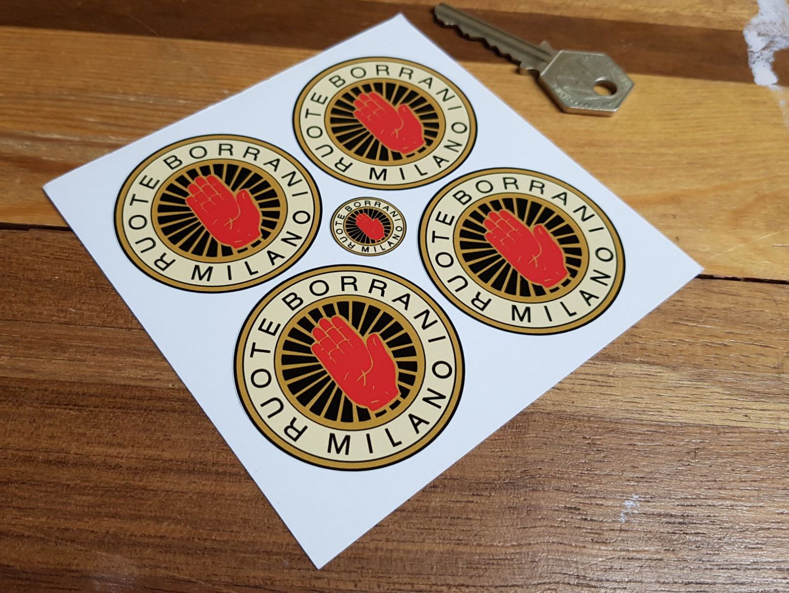 Union Jack Circular Wheel Centre Style Stickers. Set of 4. 50mm.