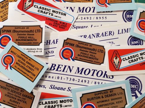 BMC British Motor Corporation Stickers