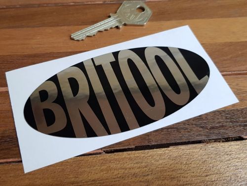 Britool Service Tools Black & Foil Oval Sticker. 4.75".