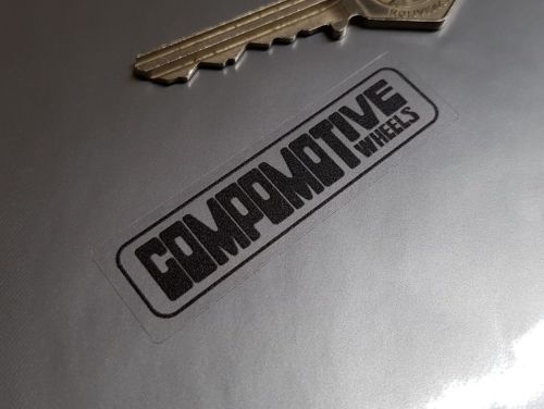 Compomotive Wheels Red & Foil Rim Stickers. Set of 4. 60mm.