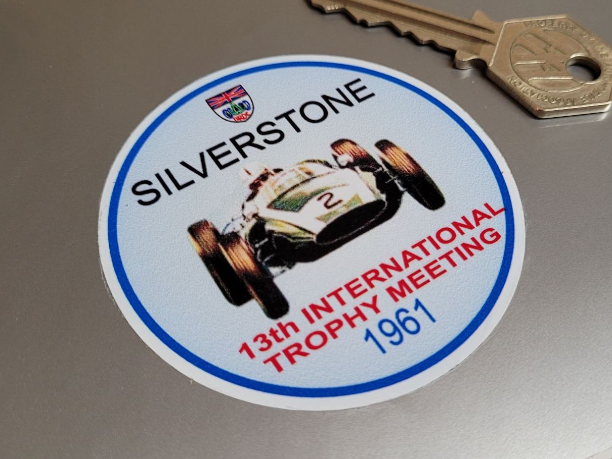 Silverstone International Daily Express Trophy Meeting Sticker 8.5"