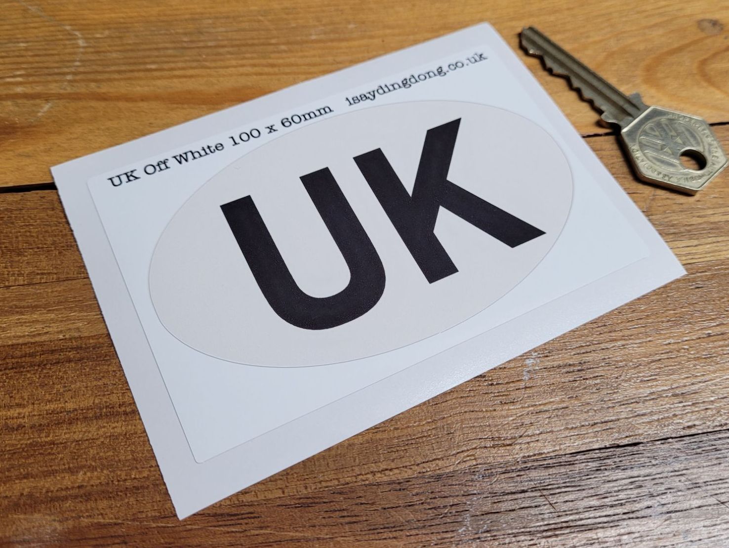 UK Union Jack Number Plate ID Nationality Motorcycle Stickers - 2" Pair