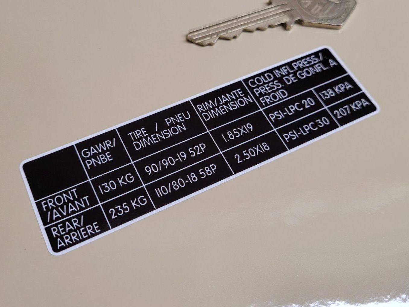 Contflo Air Cleaner Copper Asbestos Washer Co Sticker 54mm